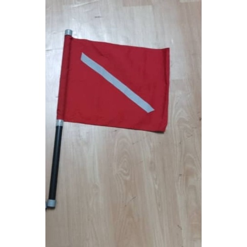 Reflective Safety Flag for Traffic Control or Flagman Use | Shopee Malaysia