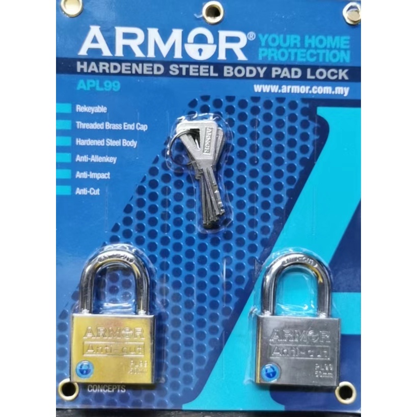 YLK ARMOR APL99 Key Alike 2/3/4/5 KAS HARDENED STEEL ANTI CUT BODY PAD ...