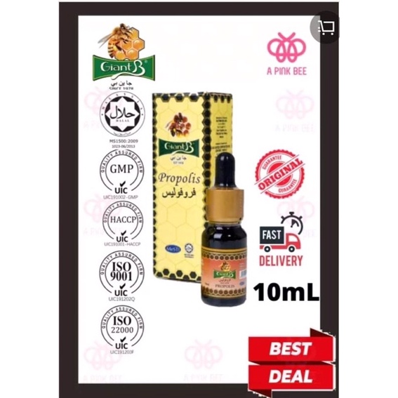 Propolis Giant B Propolis Liquid Drop No Alcohol 蜂胶10ml | Shopee Malaysia