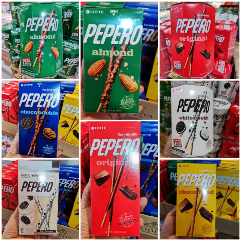 Lotte Pepero Original Korea Small Box (32g) Coklat Langkawi | Shopee ...