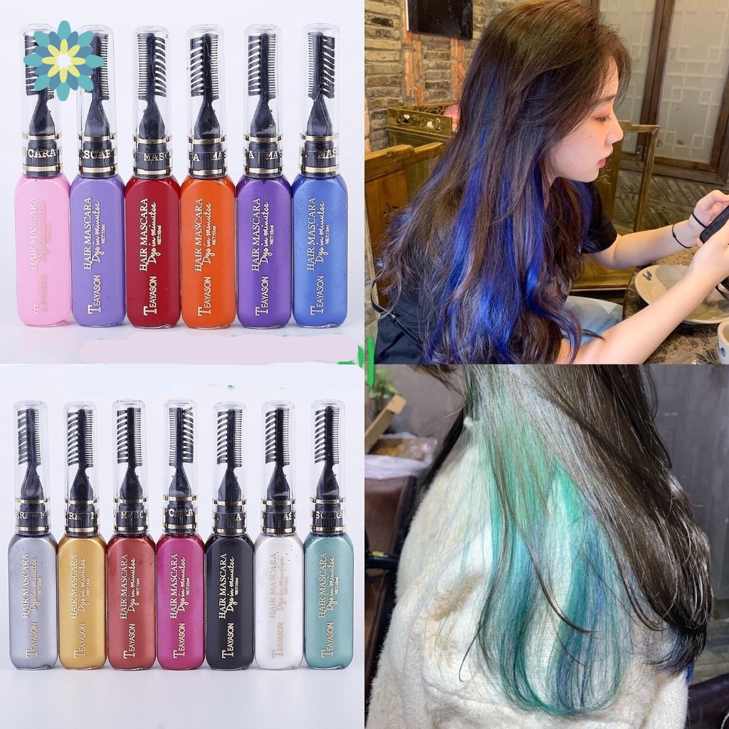 8 Colors One-time Hair Color Hair Dye Temporary Non-toxic DIY Hair ...