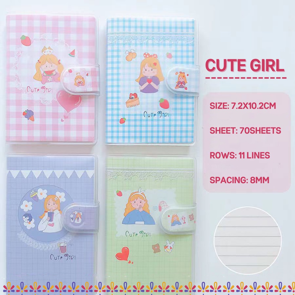 Mini Notebook Cute Cartoon Pocket Notepad Small Book Easy Carry ...