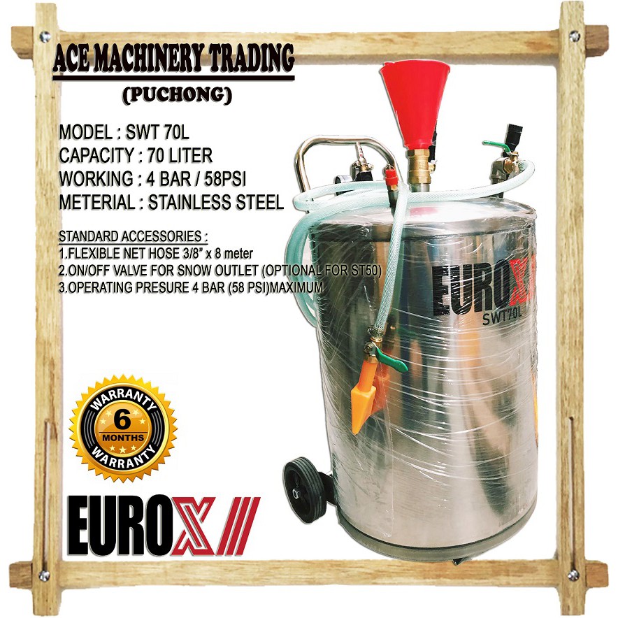 EUROX SWT-70L 70 Litre Stainless Steel Snow Wash Tank | Shopee Malaysia