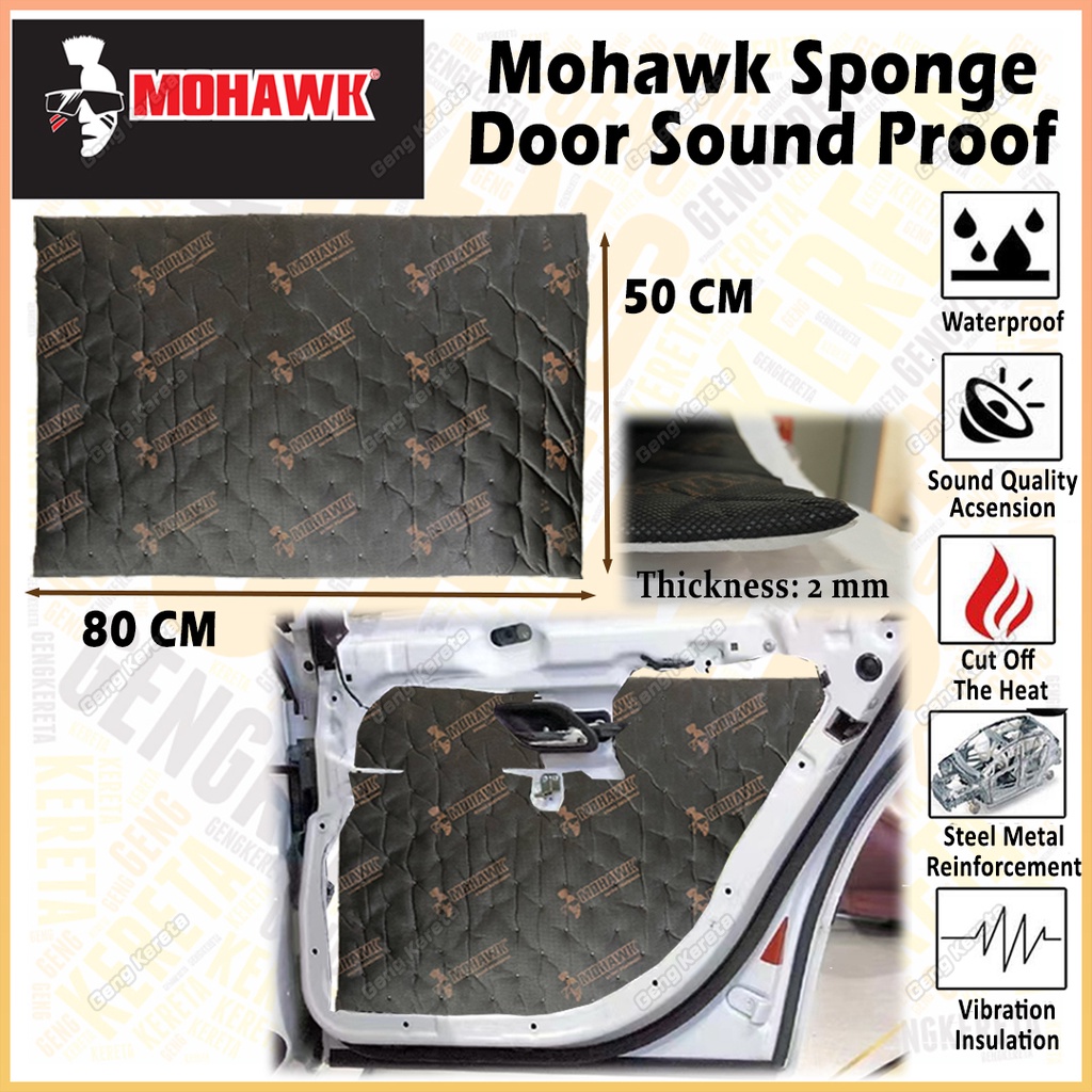 1 PCS Mohawk Sponge Sound Proof Soundproof Noise Sound Insulation ...