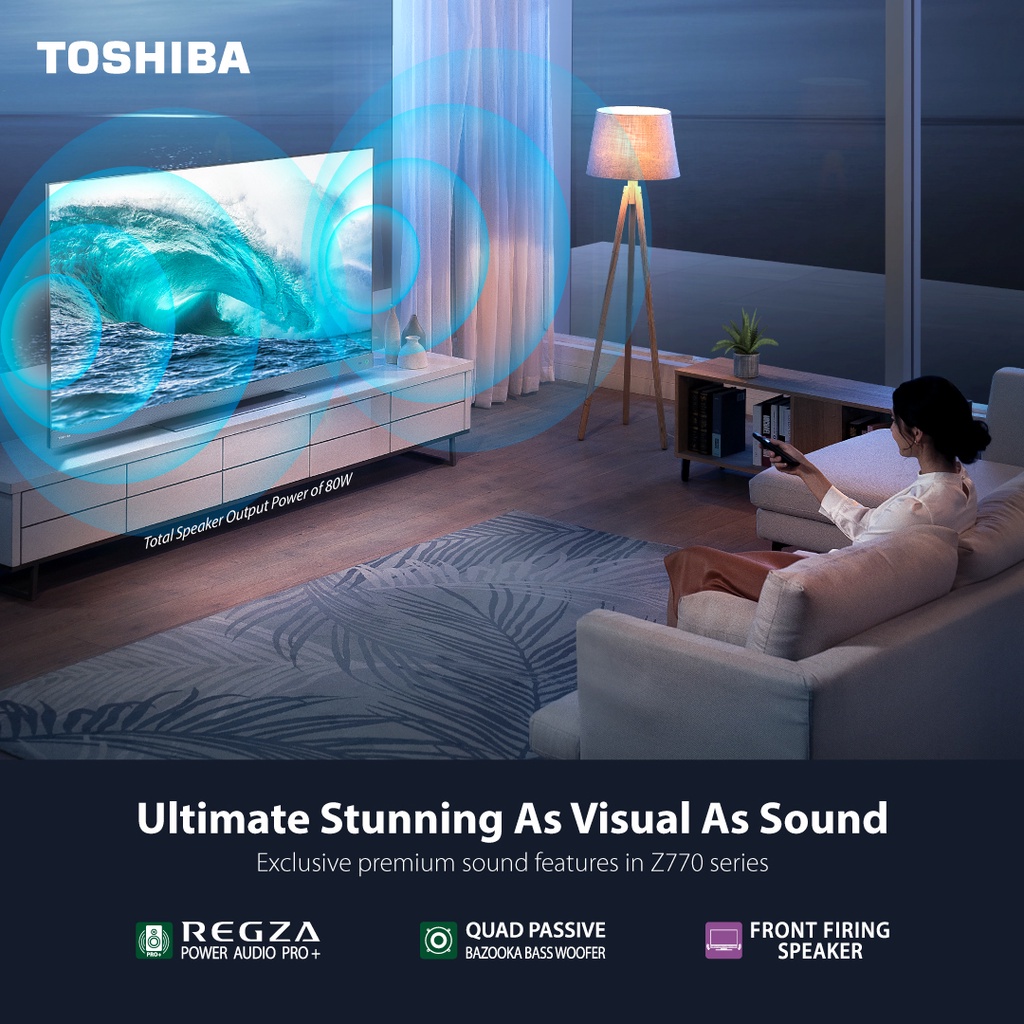 TOSHIBA Mini LED 144HZ Full Array 4K UHD Smart TV 智能电视 (65") | Shopee ...