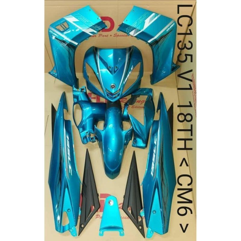LC135 V1 EXCITER 18TH CM6 BLUE HLD COVER SET LC135 CM6 COVER SET 18TH ...