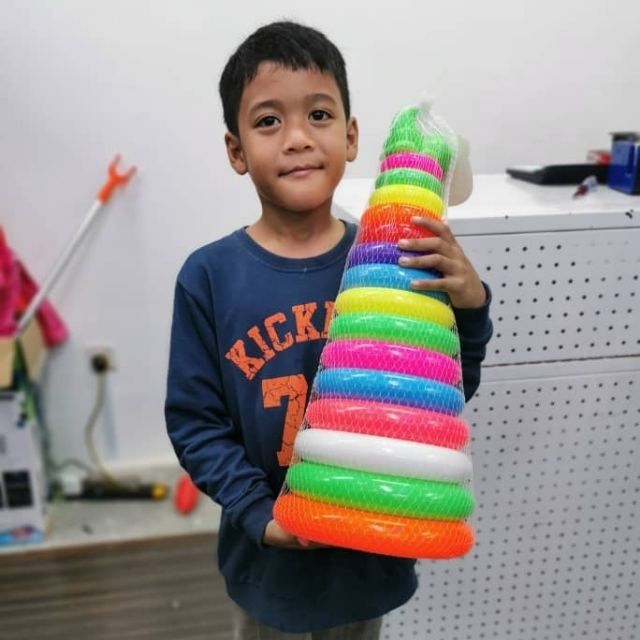 Colourful stacking & nesting ring / set susun gelung | Shopee Malaysia