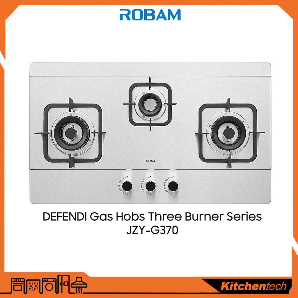 [Showroom Display Clearance] Robam G370 4.4kW Extreme Heat 3 Burner ...