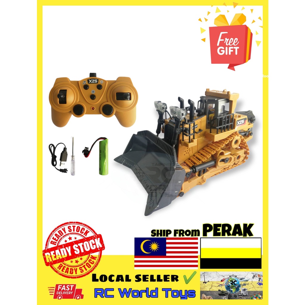 RC Trucks Mini Track Type Remote Control Bulldozer 1:24 Heavy Duty ...