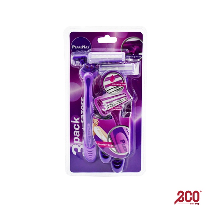 PearlMax Disposable Razor For Ladies 3 In 1 - AD-L003-T04-10 - AD-L003 ...
