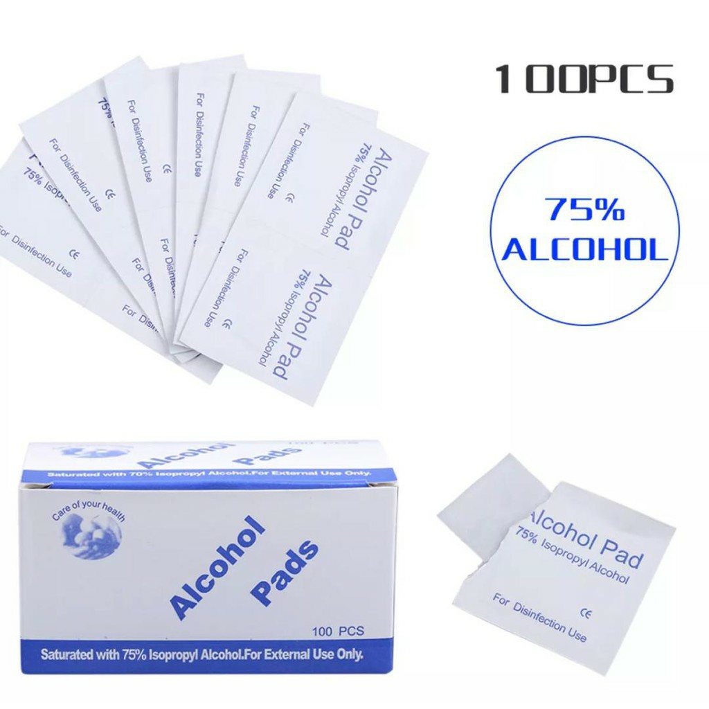 75% Alcohol Swab Alcohol Pad Antibacterial Cleanser Cleaning ...