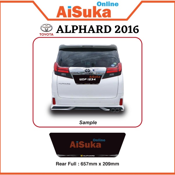 TOYOTA CAR LICENSE PLATE FRAME NUMBER PLATE HOLDER VIOS , ALPHARD ...