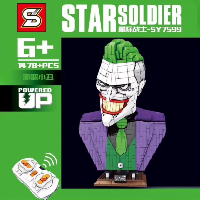 SY7599 STAR SOLDIER THE JOKER BUST WITH REMOTE CONTROL | Shopee Malaysia