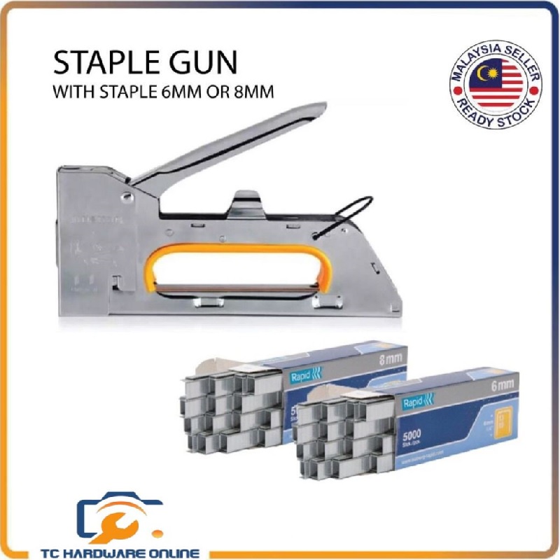 R23 POWERFUL METAL STAPLE GUN AND REFILL | Shopee Malaysia