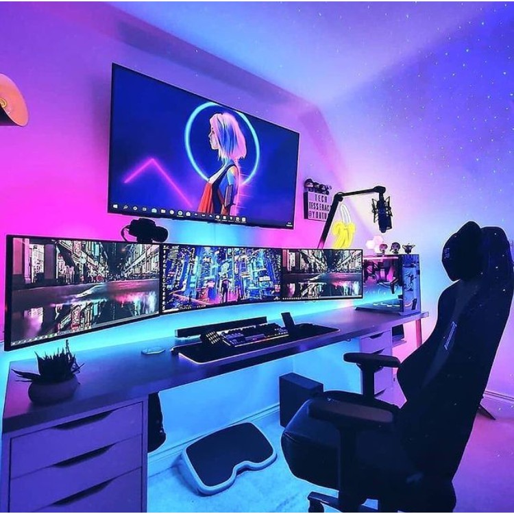 【16 colors】RGB PC SETUP Gaming Setup 5050 IP67 /rgb lights/work spaces ...