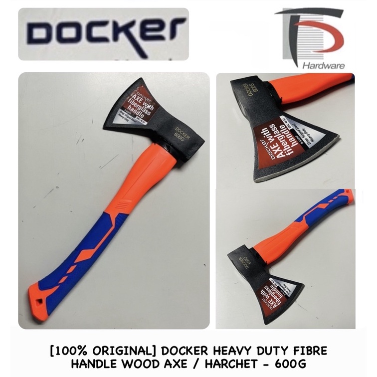 [100% ORIGINAL] ASUMA / DOCKER HEAVY DUTY FIBRE HANDLE WOOD AXE ...