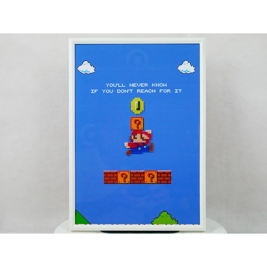 Perler Beads Frame - Super Mario Jump! (New) | Shopee Malaysia
