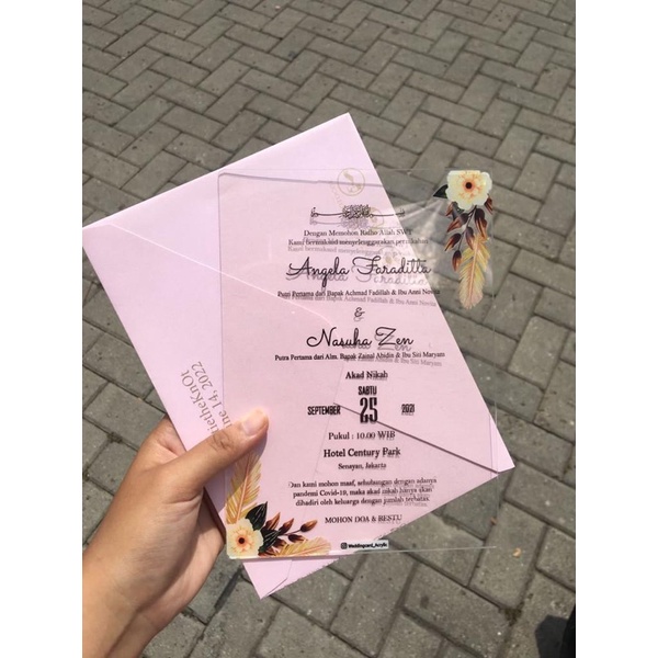 Acrylic invitation / can buy 1pcs / acrylic invitation / acrylic ...