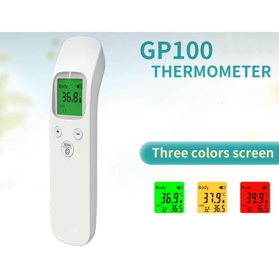 Thermometer GP-100 pro with Digital LCD Infrared Electronic Non-Contact ...