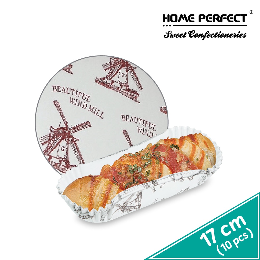 HOME PERFECT 10Pcs Per Pack Boat Shape Bread Cake Paper Cup Liner ...