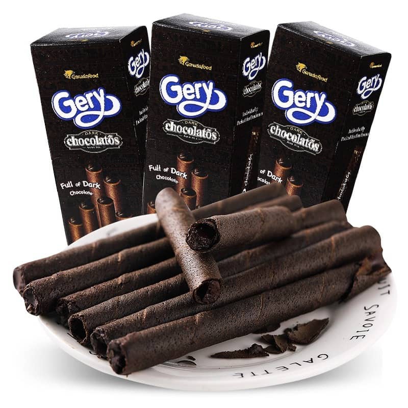 Gery Wafer Roll Dark Chocolate/ Chocolate 10pcs | Shopee Malaysia