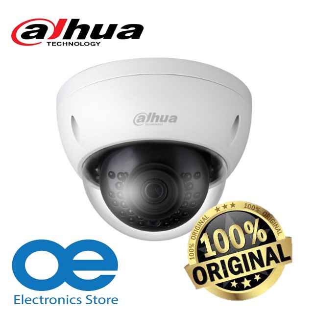 DAHUA IPC-HDBW1531E Network 5MP Fixed 2.8mm Lens H.265 True WDR IR Full HD Mini Dome IP Network ...
