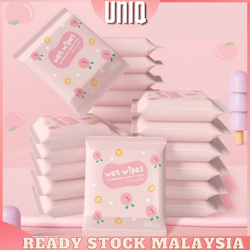 READY STOCK UNIQ Mini Wet Tisuue Travel / School Wet Tissue Tisu Basah ...