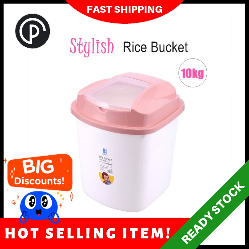🔥READY STOCK🔥 10kg Household Rice Storage Container Box Kitchen Storage ...