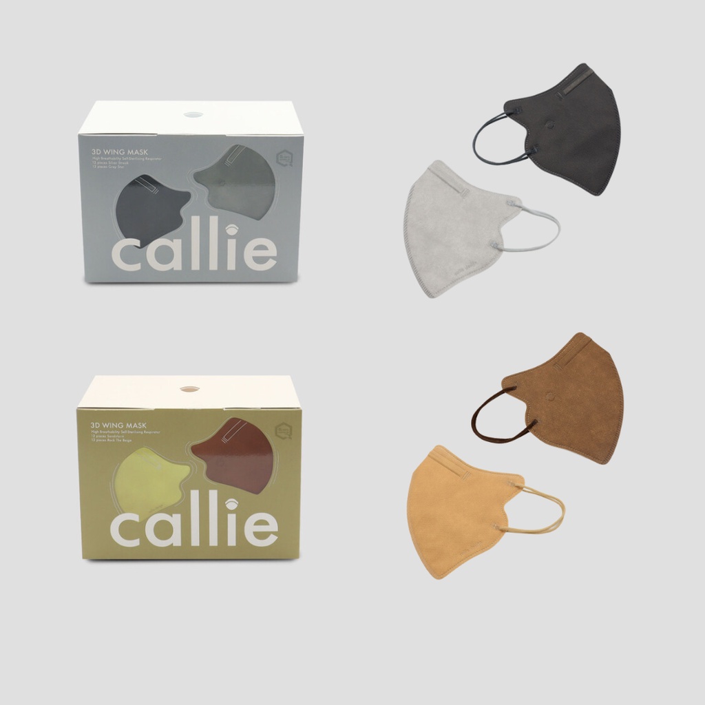 Callie 3D Wing Mask Antibacterial Self-sterilising Respirator Mask 24 ...