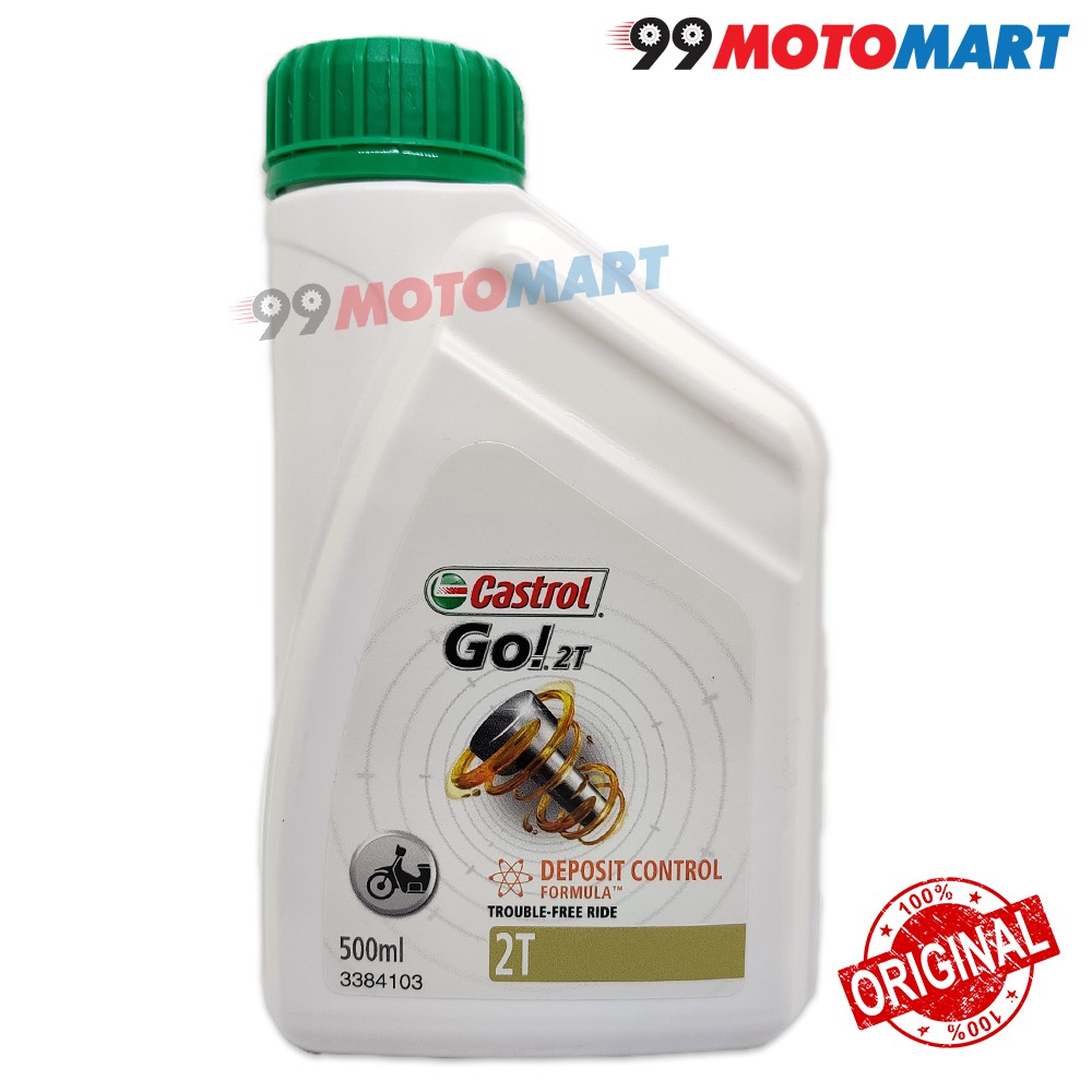 CASTROL GO 2T Oil Original 500ml 0.5L | Shopee Malaysia