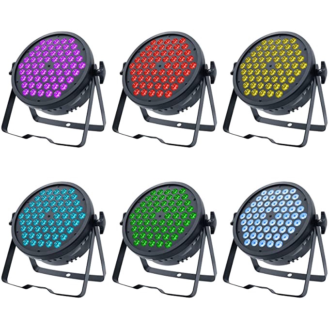 DJ par light 60 led RGB 95w ultra thin stroboscopic DMX disco party ...