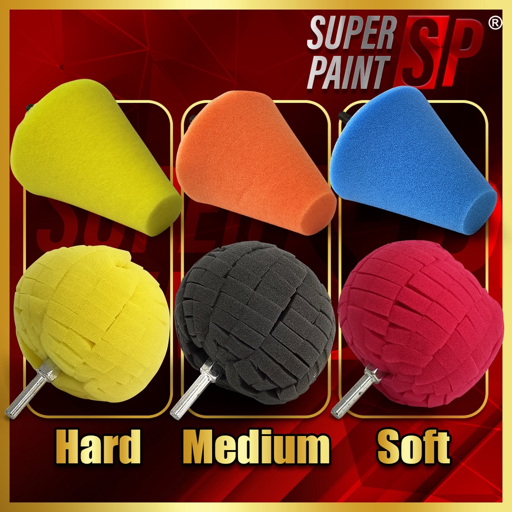 6mm Car Motorcycle Tyre Tire 【 Sport Rim Polishing Sponge 】 Round Cone ...