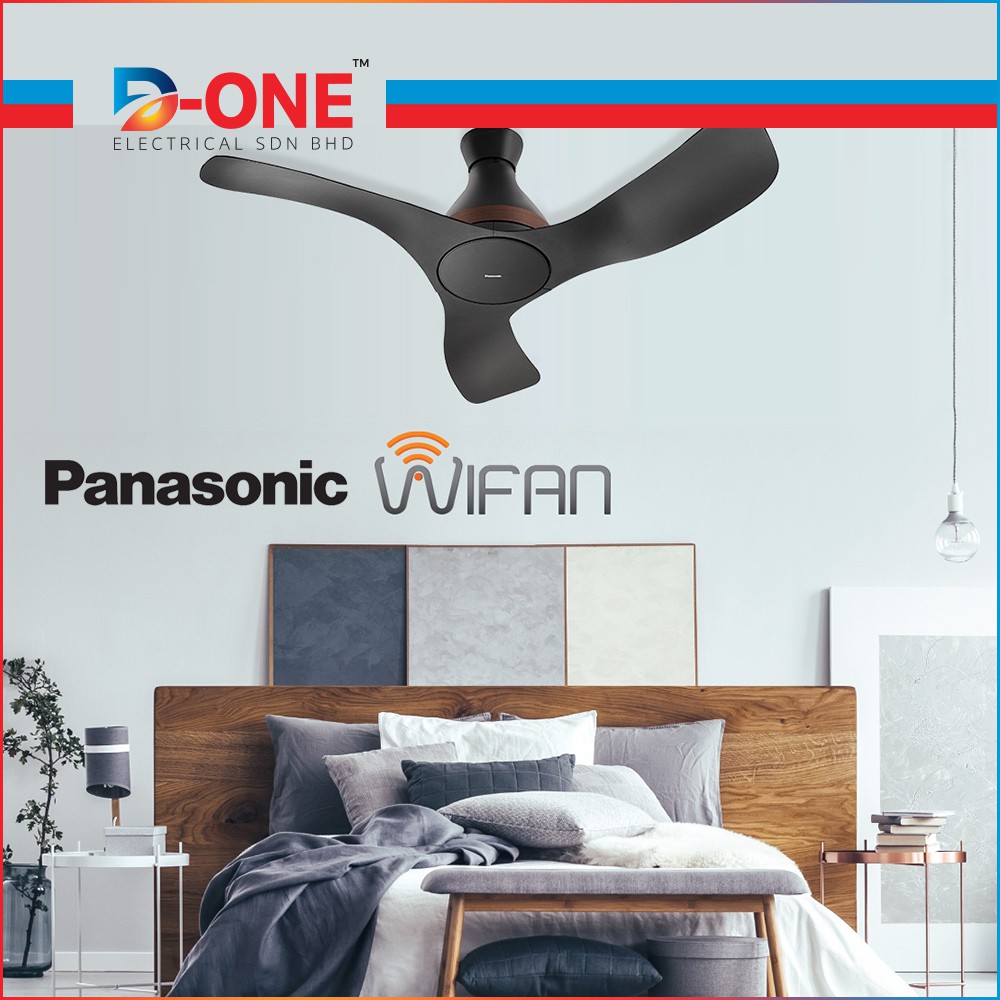 Panasonic Fan - WIFAN Wifi (48") 3-Blade Ceiling Fan F-M12ECVBKH ...
