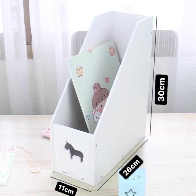 DIY Desktop Office File Holder Stationery Storage A4 Folder Holder Rak ...