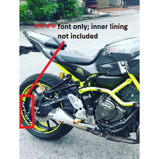 Inner Rim Decals Font mt25 /R25 / mt15/ MT07 / MT09 | Shopee Malaysia