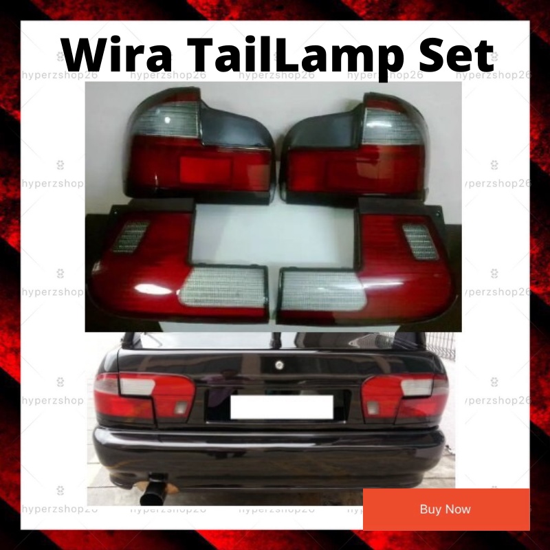 Proton wira tail lamp ( with garnish) lampu belakang proton wira ...