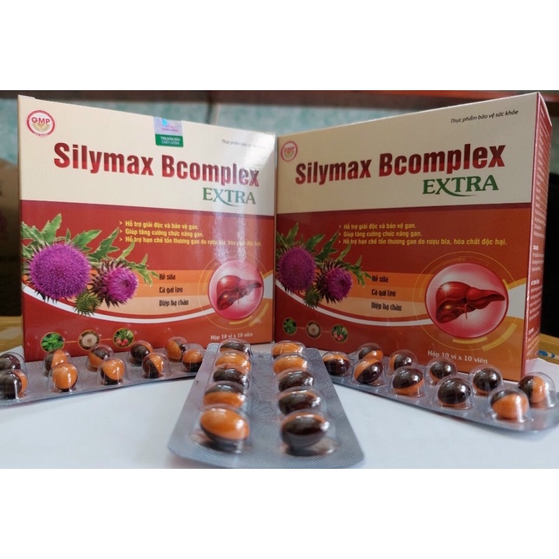 Silymax Bcomplex Extra liver tonic pills (box of 100 pills) supports ...