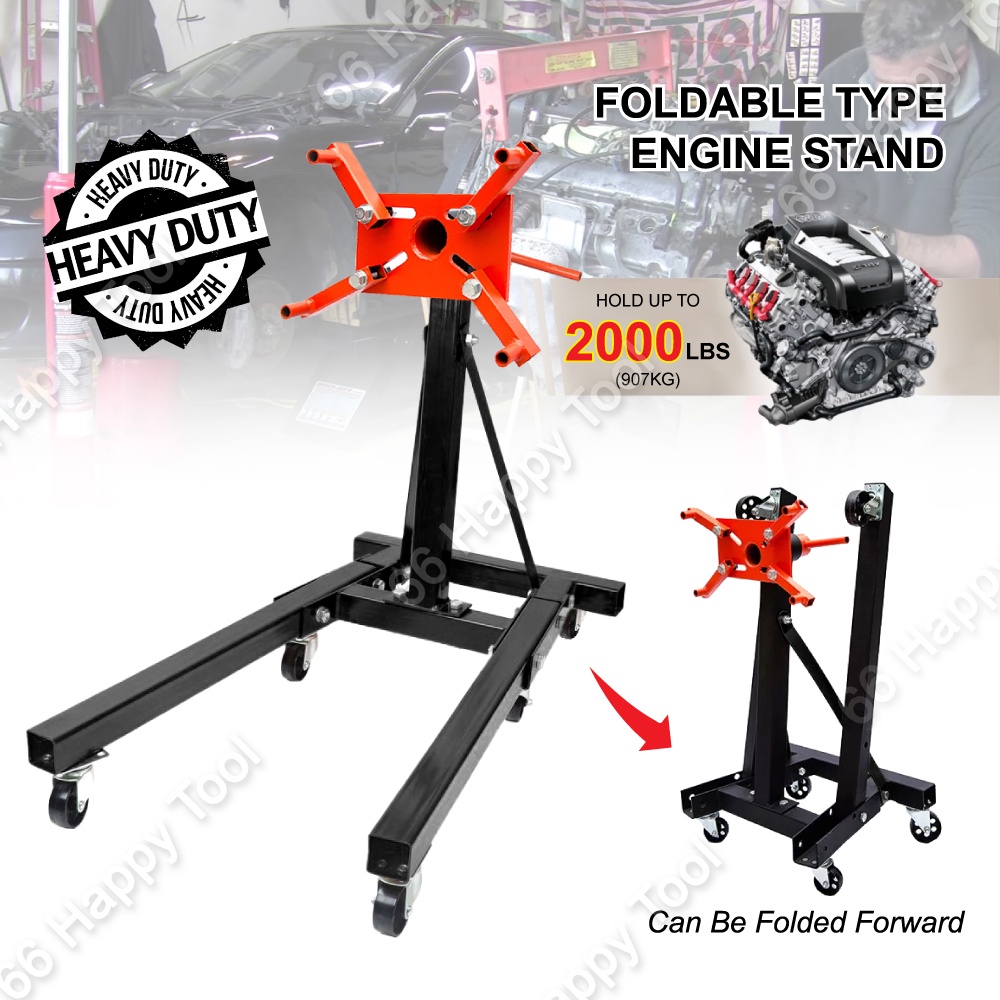 Engine Stand Heavy Duty 1250LBS / 2000LBS Foldable Type 360° "Rotation ...