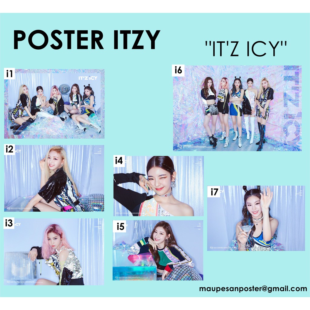 Itzy It'z Icy Different Yeji Ryujin Yuna KPOP Poster | Shopee Malaysia