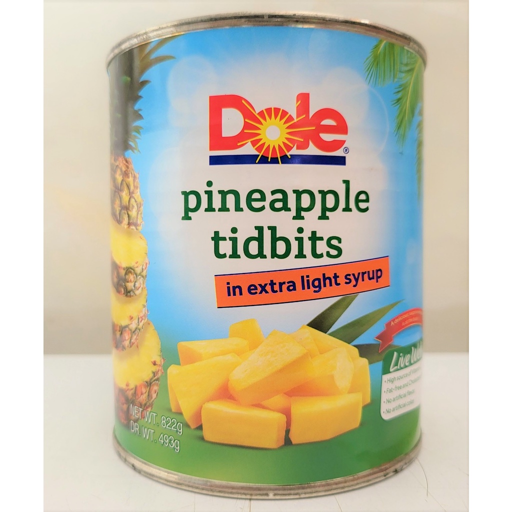[Box of 822g – SMALL PIECES] FRESH Pineapple Soaked in Syrup ...