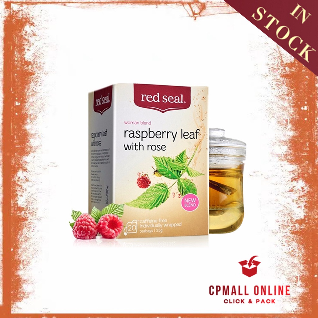 [Expiry Date: 04/2027] Red Seal Raspberry Leaf Tea 20 teabags 产后月子茶 35g ...