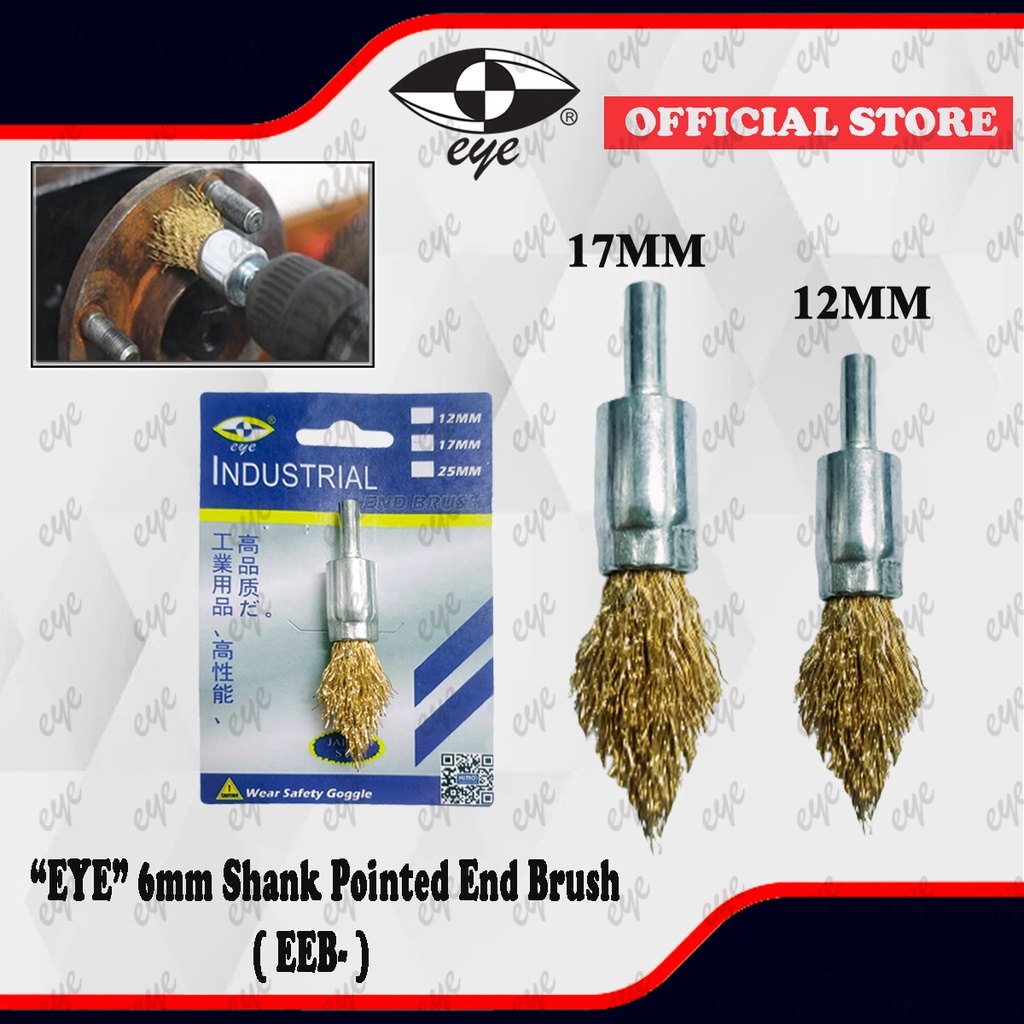 [100%] EYE 6mm Point End Brush Paint Removal Sanding Grinding Cleaning ...