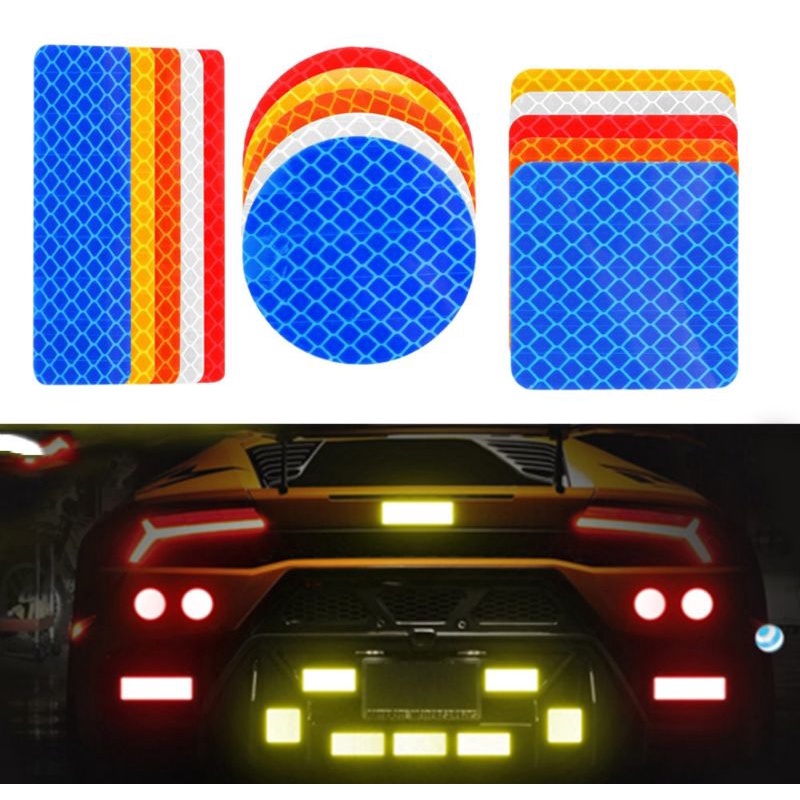 Car Lorry Truck Van Reflective Sticker Reflector Self Adhesive Night ...