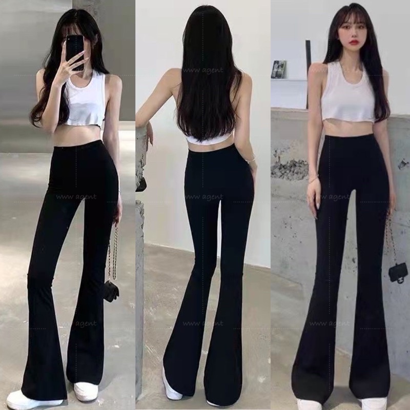 BLACK AVAILABLE ‼️Women High Waist Boot Cut Pants Bootcut Flare Wide ...