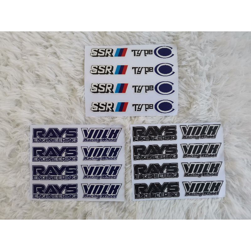 Stiker Rim TE37 @ SSR copy Thai | Shopee Malaysia