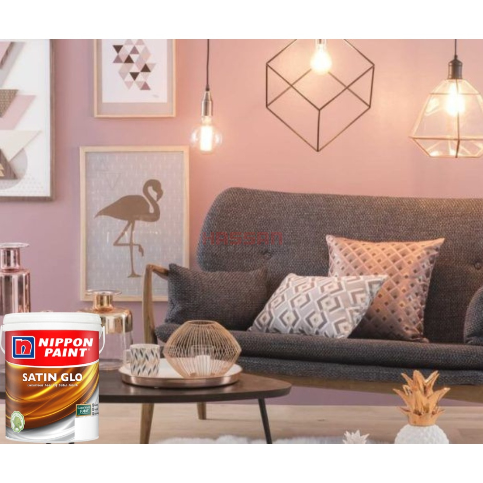CAT WARNA SIMEN BERKILAT// Nippon Paint Satin Glo 1 Liter || READY ...