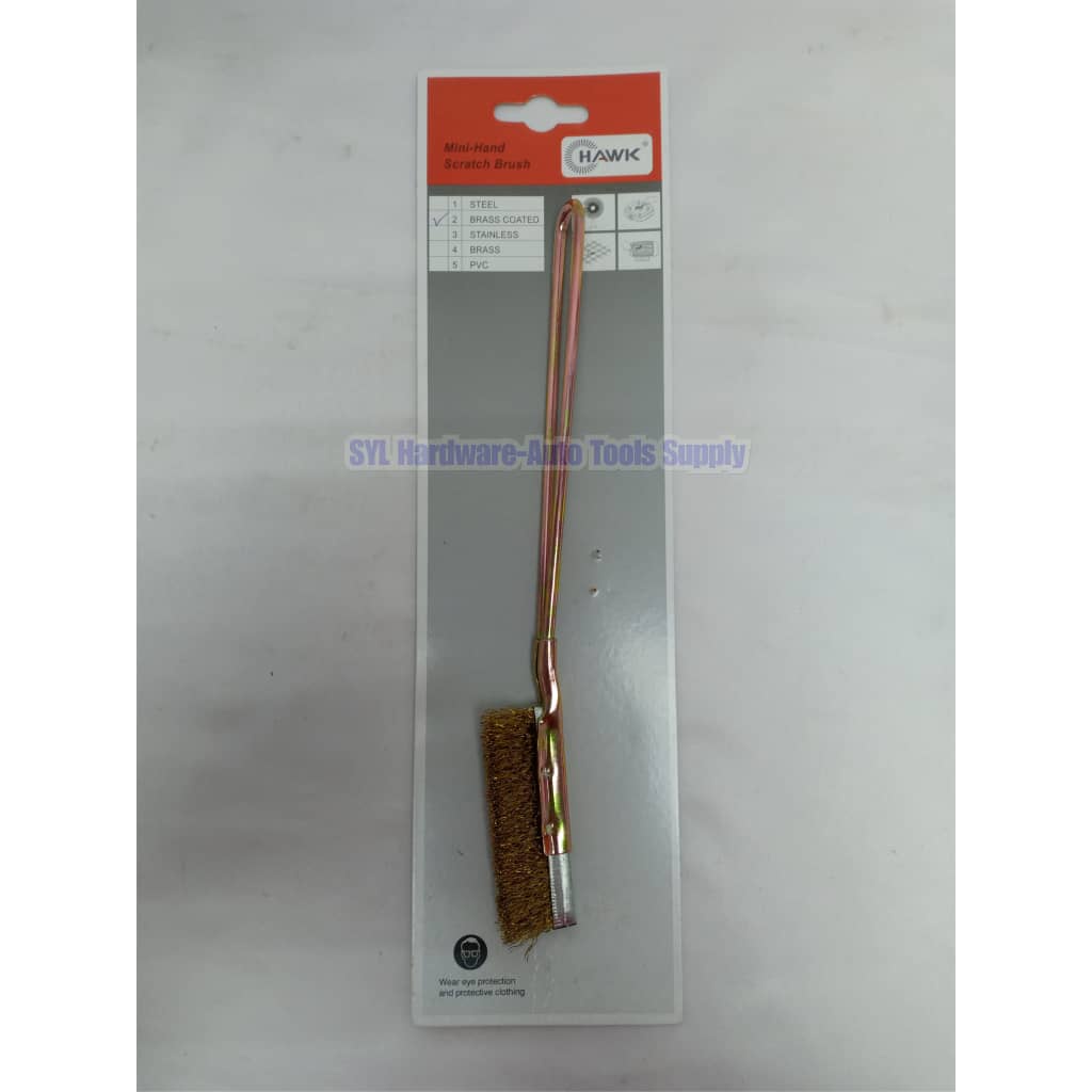 MINI HAND BRUSH (BRASS COATED) (HAWK) | Shopee Malaysia