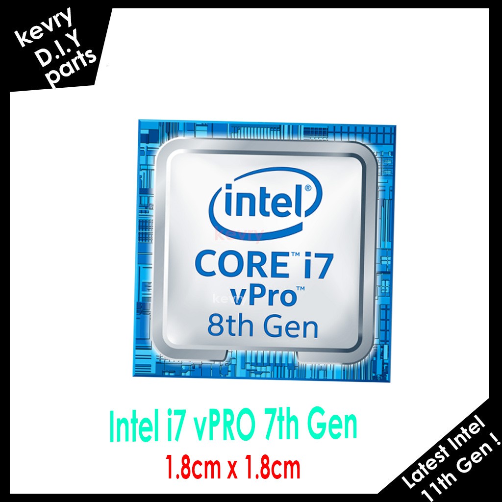 Intel i3 i5 i7 Sticker Core I9 I7 2nd Gen, 3rd Gen, 4rd Gen Sliver ...
