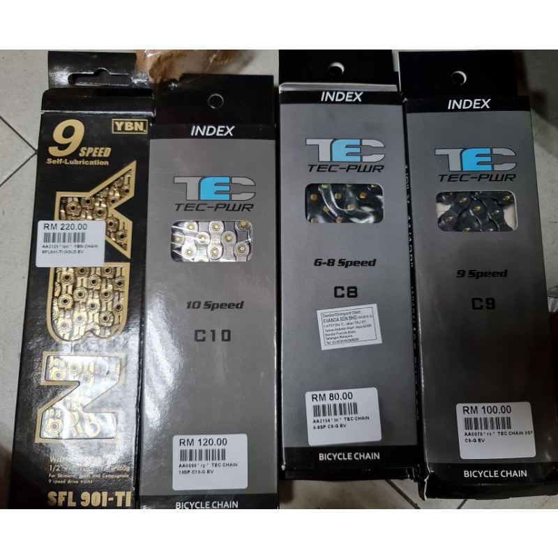 YBN TEC Chain Single 8 9 10 Speed Bicycle Fixed Bike Lantai | Shopee ...