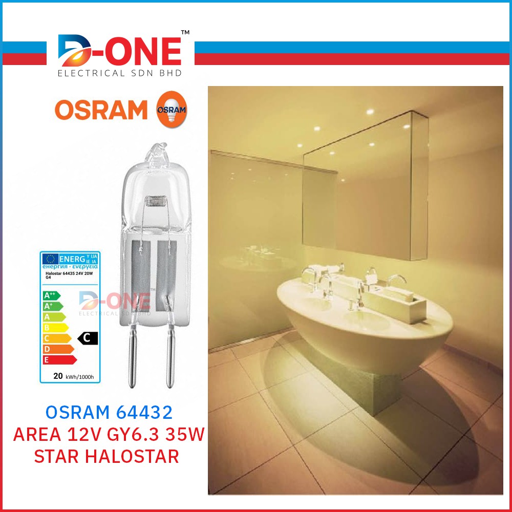 Osram Area Halostar standard 64432 12V 35W GY6.35 | Shopee Malaysia